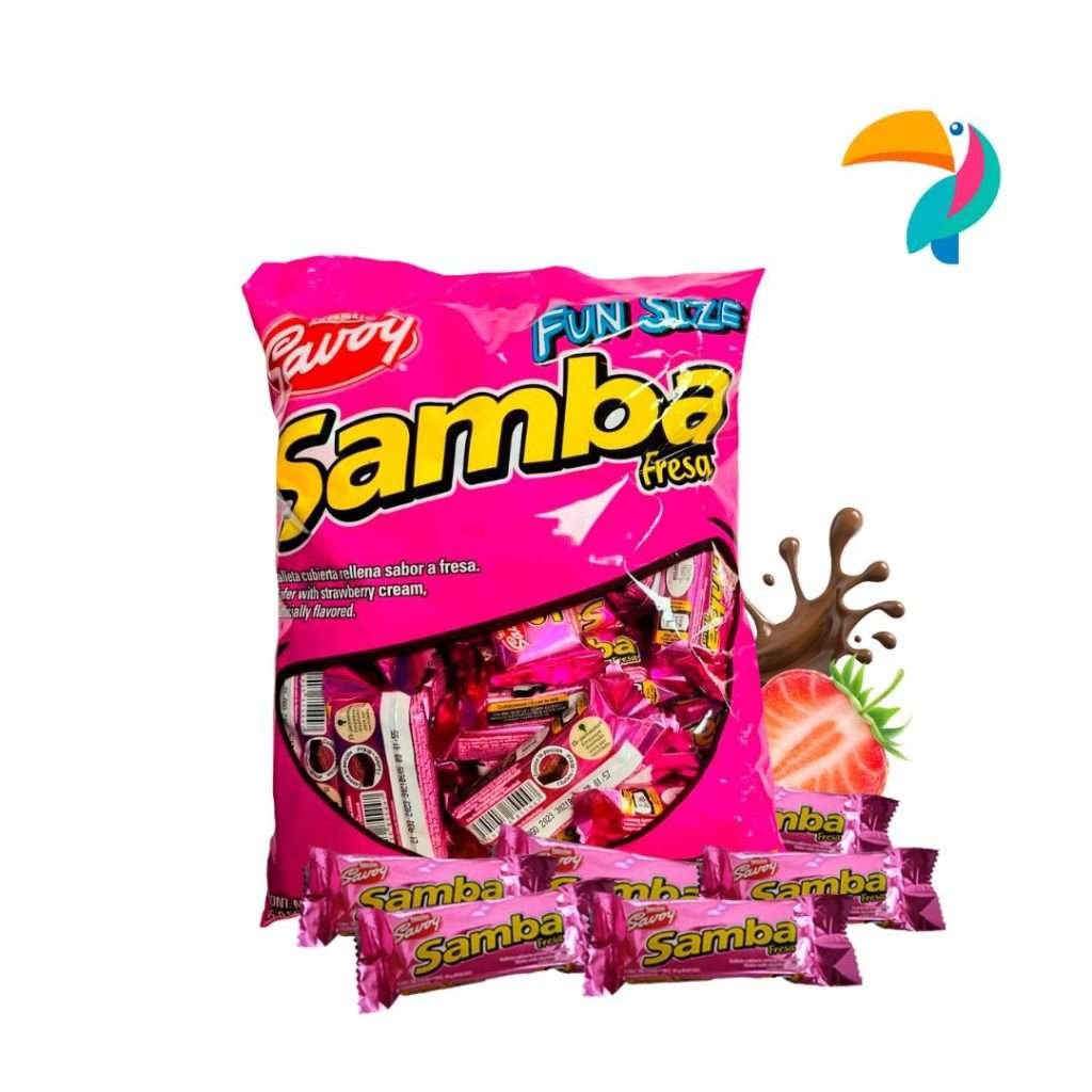 Samba Mini de Fresa (Fun Size) 35x16g | Amazonas Latin Market