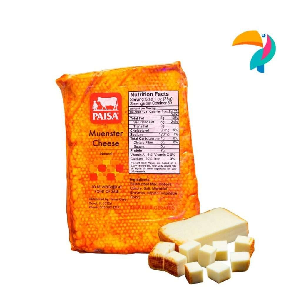 Queso Paisa Muenster (3.5 lb Aprox.) | Amazonas Latin Market