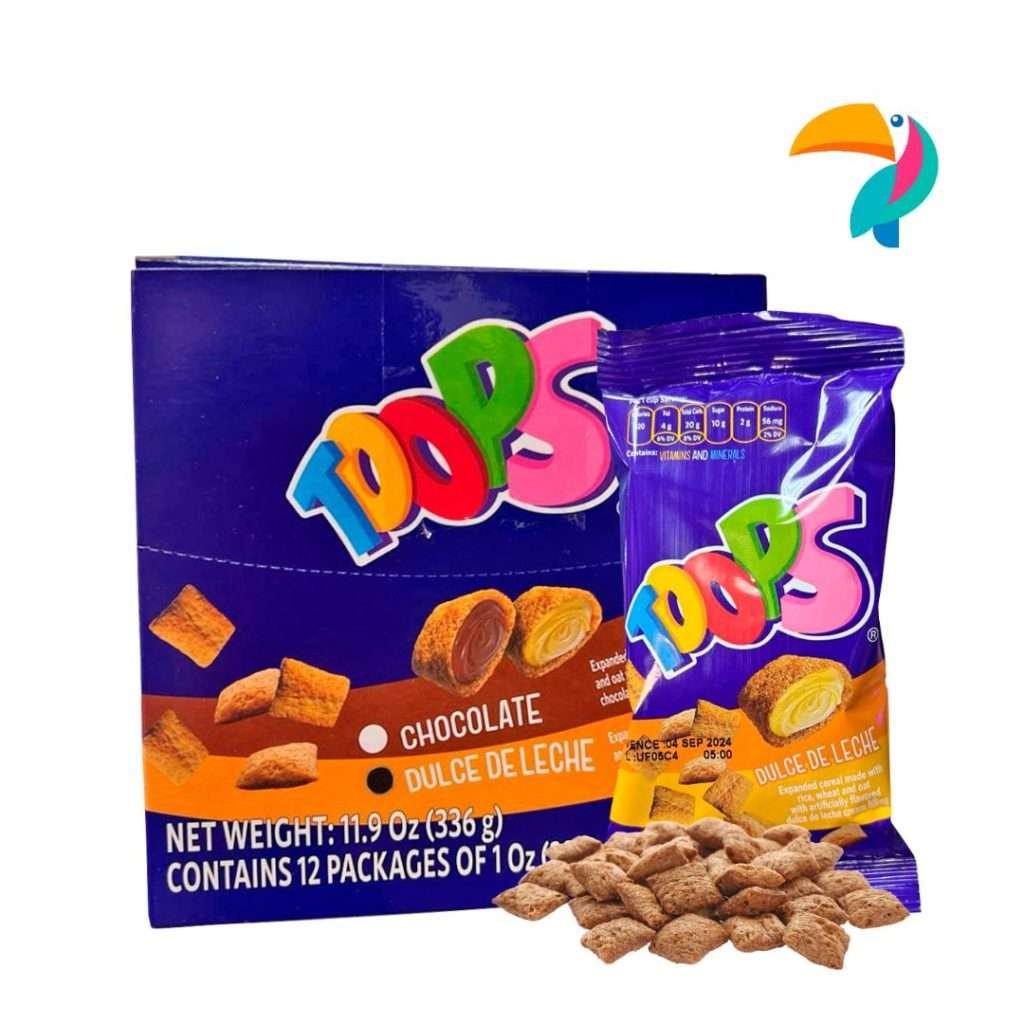 Toops / Flips Dulce de Leche Caja 12 x 28g | Amazonas Latin Market